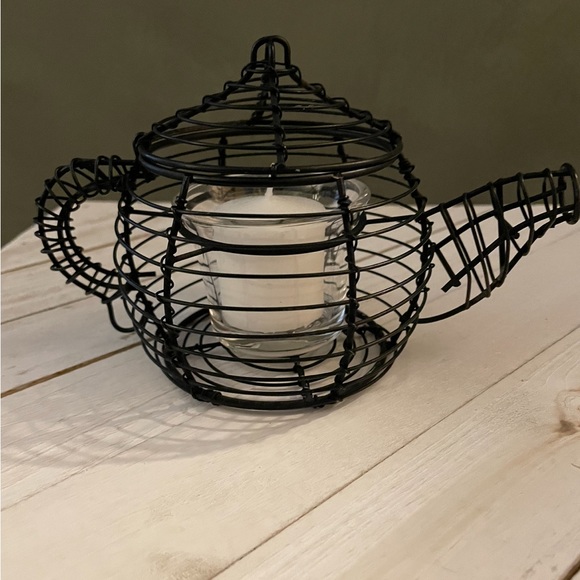 Vintage | Accents | Vintage Pair Hand Crafted Wire Teapotcreamer Set ...